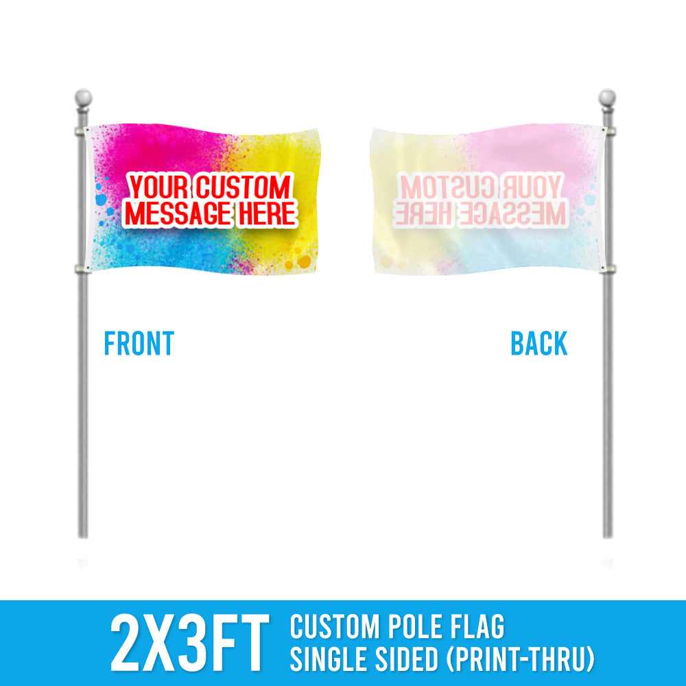 "Custom Design" Pole Flag – Signpreme