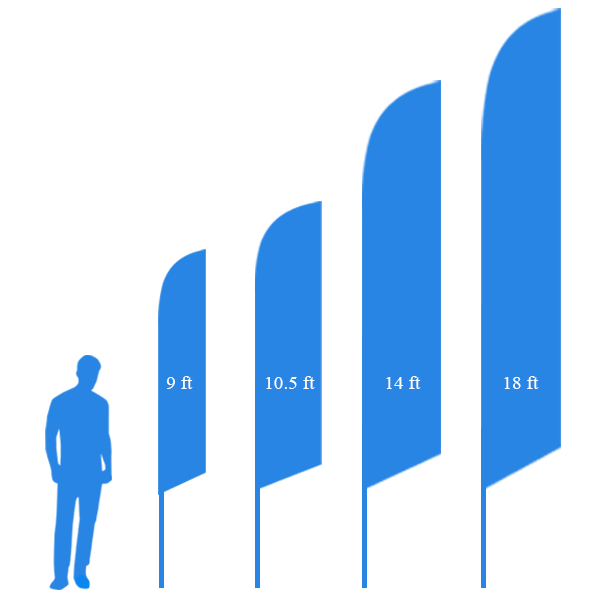 "Custom Design" Feather Angled Flag – Signpreme
