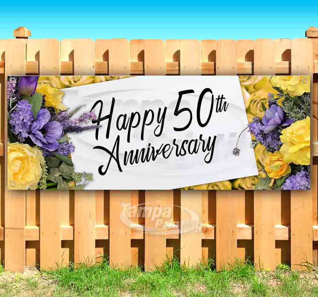 Happy 50th Anniversary Banner