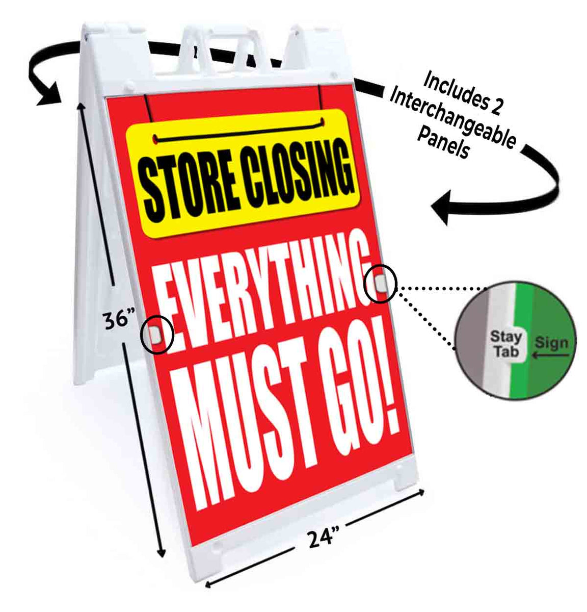 Full Color Custom A-Frames | Fast Production. Fast Free Shipping ...