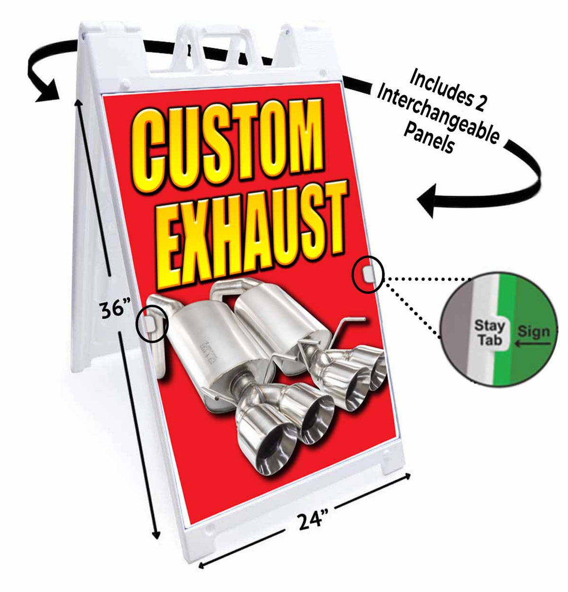 Full Color Custom A-Frames | Fast Production. Fast Free Shipping ...